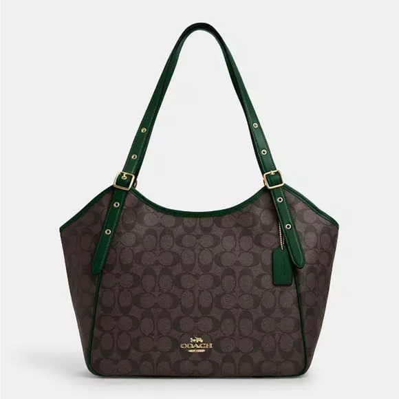 Coach | Bags | Coach Meadow Shoulder Bag In Signature Canvas Nwt | Poshmark
